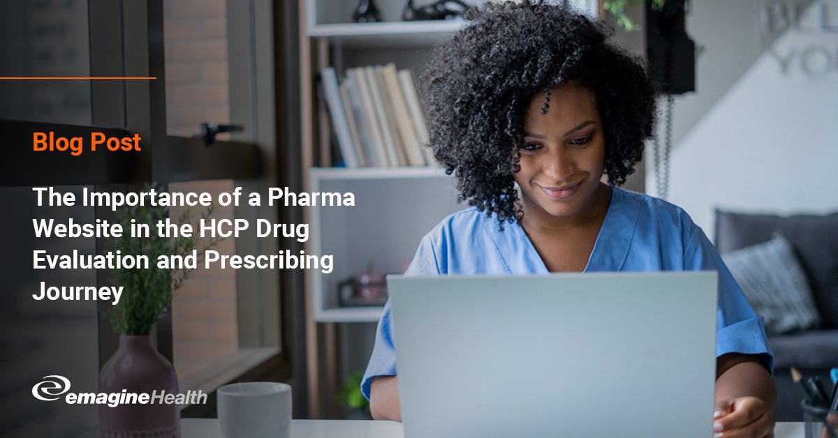 Leveraging a pharma website at each stage of the HCP journey