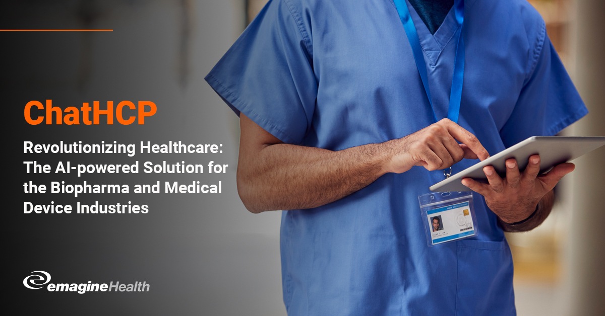 ChatHCP: AI-powered Chatbot Solution for Pharma, Biotech & Medical Devices